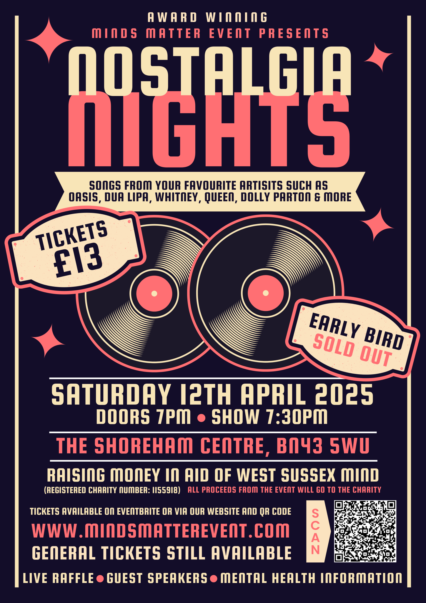 Nostalgia Night - Minds Matter | Shoreham Community Trust